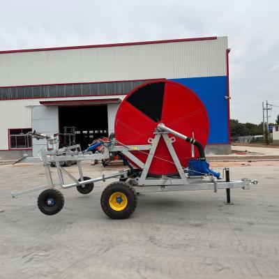 China Hose Reel Irrigation Equipment JP700 Reel Sprinkler Red 400m Water for sale