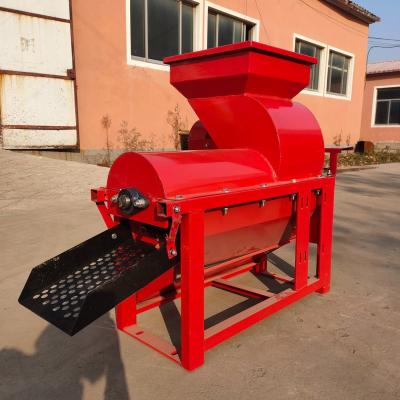 China Threshing Cleanly Corn Sheller Agricultural Machinery Red Motor Tractor Mounted for sale