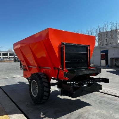 China Trailed Manure Spreader Double Disc Adjustable Spreading Width for sale