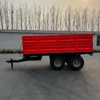 China Hydraulic Dump 4 Wheel Farm Trailer 7C-3-20 Customizable Colors 60-80HP for sale