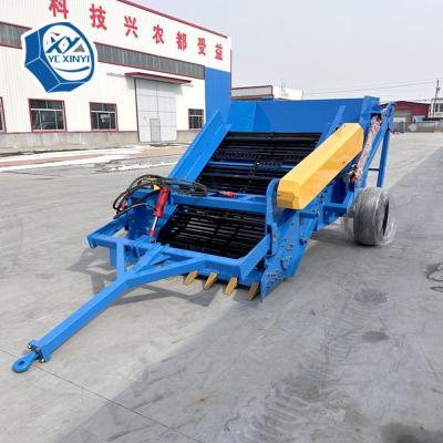 China Manganese Steel Blade Stone Picker Hydraulic Tractor Mounted Blue Color for sale