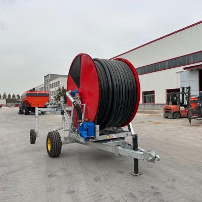 China Pumping Irrigation Hose Reel Sprinkler 400m PE Pipe For Farmland for sale
