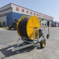 China Hose Reel Sprinkler Irrigation System Yellow Agricultiral for sale