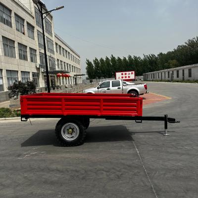 China 3t Farm Trailer Agricultural Machinery Red Colour Air Brake 7C-3 30-50HP for sale