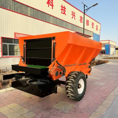 China Double Discs Fertilizer Manure Spreader Evenly Sprinkle Materials Corrosion Resistant for sale