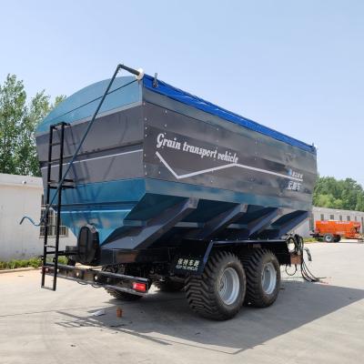 China Agricultural Tractor Grain Wagon 28m³ Weather Resistant With Double Axle for sale