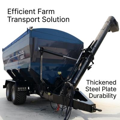 China 28 Cubic Meter Folding Arm Grain Cart with Thickened Steel Plate for Efficient Farm Transport for sale