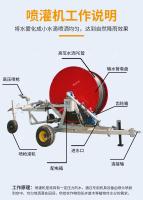 China High Efficiency Electric Hose Reel Irrigation Machine for Farmland Watering Irrigation for sale