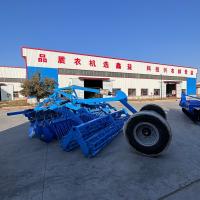 China Stubble Disc Harrow Notched Blade Tractor Pulled 7.5 Meter Width for Broadacre Residue Management for sale