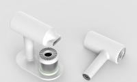 China Replaceable Battery Straight Handle Rechargeable Cordless Hair Dryer for sale