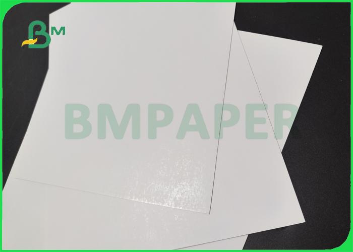  12PT 14PT White C1S Cover Stock Paper For Postcard 483mm One Side Glossy
