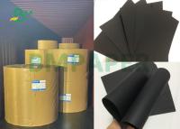 China 250gsm 300gsm 350gsm 31inch Uncoated Solid Black Paper Board For Package Boxes for sale
