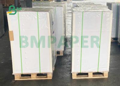 China 36 * 38'' 1.5mm Thickness Both Sides White Laminated Board Sheet  For Cosmetic Box for sale