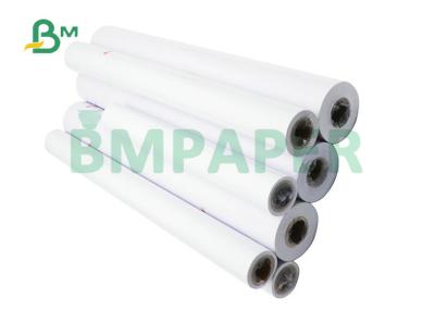 China Wide Format 24'' x 150ft 20# Plotter Paper Roll For CAD Engineering Drawing for sale