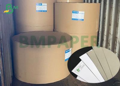 China Jumbo rolls 230gsm To 450gsm Recycled White Claycoat Duplex Board Grey Back for sale