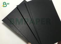 China 1.5mm 2mm Thick Laminated Full Black Cardstock Board Sheet For Packaging Box for sale