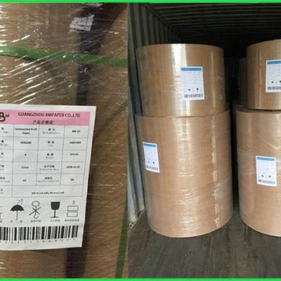 China FDA Single PE Coated Brown Kraft Paper Smooth And Glossy For Coffee Cups for sale