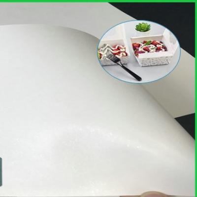 China Good Heat Resistance 150gsm - 300gsm Food Grade PE Coated Board For Lunch Box for sale