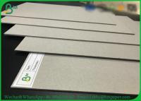 China Laminated Straw Paper Board 2mm 1250gsm Uncoated Grey Chipboard In Sheets for sale