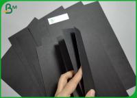 China Wood pulp 120gsm To 500gsm Double Sided Solid Black Paperboard For Book Binding for sale