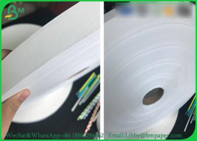 China 120g FDA Straw MG Craft Paper 13.5mm 14mm Food Grade Slitted Paper Rolls for sale