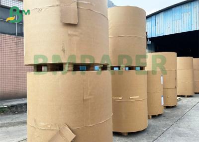 China High Whiteness Virgin White Kraft Liner Paper Roll Food Contact Safe for sale