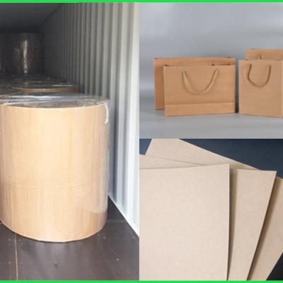 China 120gsm - 300gsm Recycle Pulp High Bursting Resistance Carta Kraft For Bags for sale