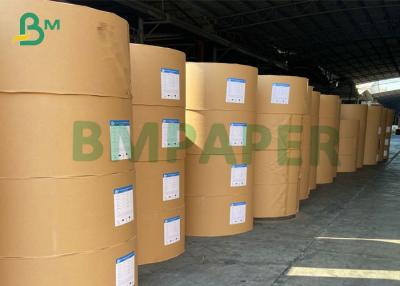 China Natural Kraft Paper Sandwich Wrapping Paper Roll With One Side Glossy for sale