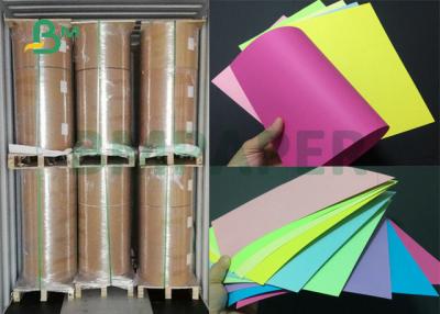 China Green Pink 180Gram 210Gram Bristol Color Light Uncoated Paper For Printing for sale