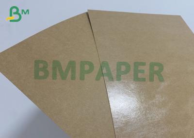 China 350g Brown Krafted Paperboard Roll For Food Wrapping Customized Laminated Film for sale