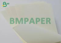 China 80g 20lb Beige Glazed Printing Paper Thin Woodfree Writing Paper For Notebook for sale