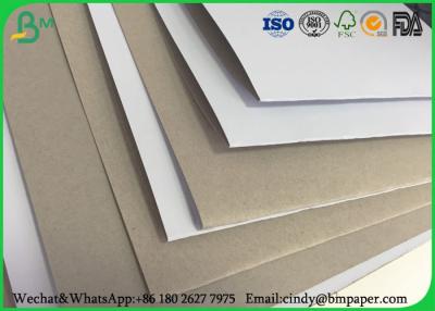 China 100 x 70 cm 170gsm 180gsm 230 grs / M2  white side coated duplex board grey back suitable for inject print for sale