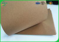China Brown Kraft Liner Paper Board 80gsm - 350gsm Stretching Resistance For Cement Bag Paper for sale
