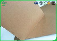 China Brown Kraft Liner Paper Board 80gsm - 350gsm Stretching Resistance For Cement Bag Paper for sale