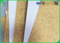 China 100% Virgin Pulp Brown Kraft Paper , 200gsm 250gsm 300gsm White Top Kraft Liner Board for sale