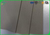 China 889 * 1194 mm Grey Cardboard Sheets , 250g 300g Two Sides Straw Board Paper For Core for sale
