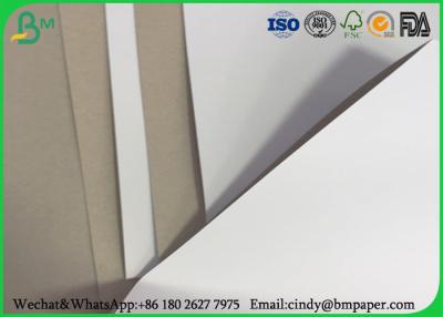 China 350g 450g Clay Coated Paper , White Duplex Board With Grey Back In Reel / Sheets for sale