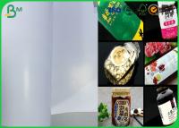 China Roll Packing Gloss Couche Paper 100% Virgin Wood Pulp For Making Label  / Wine Label for sale