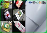 China 914mm Coated Couche Paper 80gsm 90gsm Size Custom Adhesive Label For Stickers for sale