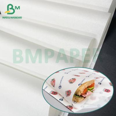 China Greaseproof 34grs 40grs 50grs Hamburger Paper Kit 3 Kit 4 For Food Packaging for sale