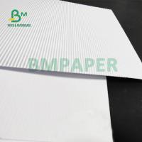 China 120 + 120gsm White Corrugated Cardboard For Perfume Box 70 x 100cm F Flute for sale