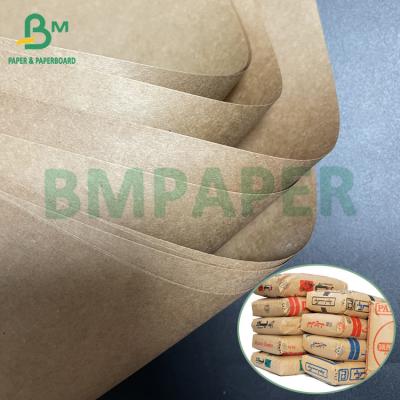 China 70GSM 75GSM 80GSM 90GSM High Expansible Brown Cement Sack Kraft Paper for sale