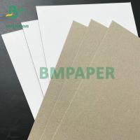 China Recycled Pulp 1mm 1.2mm 1.5mm 2mm Gray Face White Face Rigid Cardboard for sale
