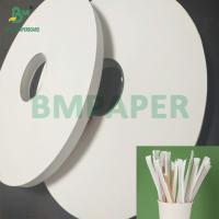 China Smooth High Strength 24gsm 28gsm White Kratf Paper For Straw Wrapping for sale