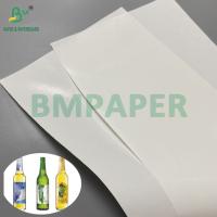China 67gsm Blank White Wet Strength Paper For Beer Bottle Labels Ream Package for sale