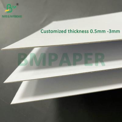 China Strong Rigidity 1mm 1.5mm White Top White Back Laminated Hard Cardboard for sale