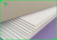 China 90 - 94% Brightnes Duplex Grey Board Paper White Back Recycled Pulp for sale