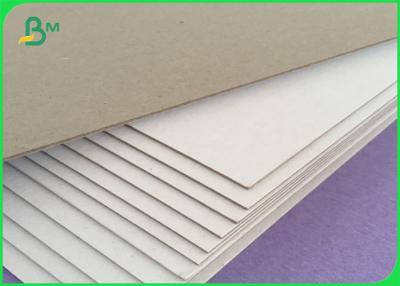 China 90 - 94% Brightnes Duplex Grey Board Paper White Back Recycled Pulp for sale