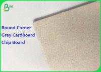 China 1.5mm 2mm 2.5mm Laminated Chip Board Grey Cardboard with Round Corner for Puzzle for sale