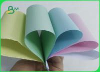 China 55 / 50 / 55 Gsm Offset Printing Copier Paper Rolls , Ncr 5 Colored Paper Jumbo Roll for sale